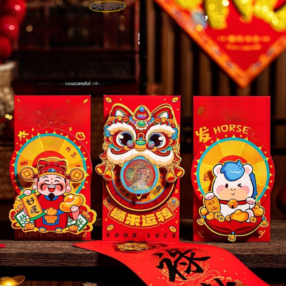 / 2026 Sobres Rojos Giratorios Creativos Para El Caballo De Año Nuevo ...