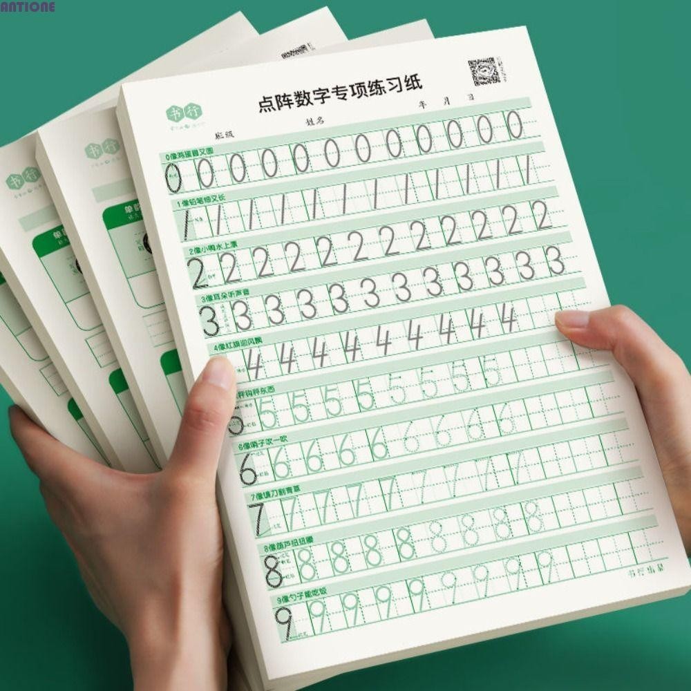 ANTIONE Dot Matrix Digital Tracing book , 26 Letras Inglesas Número De ...